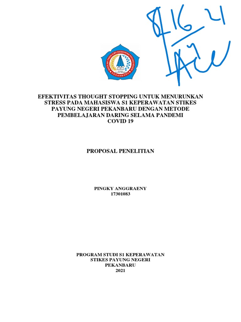 Proposal Penelitian Pingky Anggraeny (17301083) | PDF