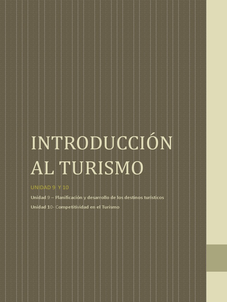 Introducción Al Turismo | PDF | Turismo | Marketing