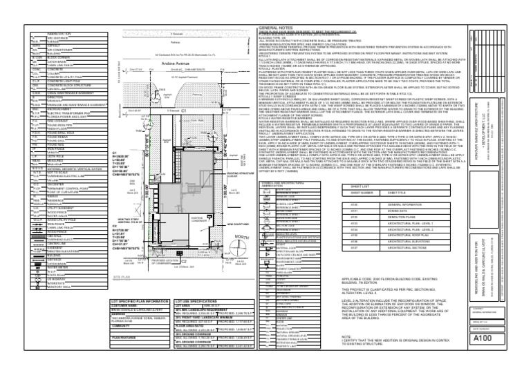 General Notes: Site Plan | PDF | Plaster | Framing (Construction)