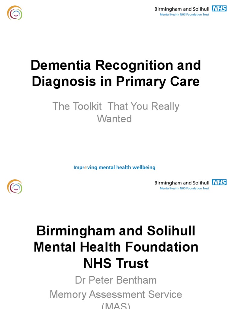 Dementia Toolkit | PDF | Dementia | Neurology