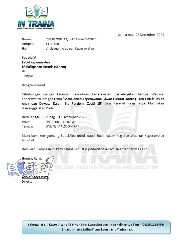 Undangan Webinar RS - 18 | PDF