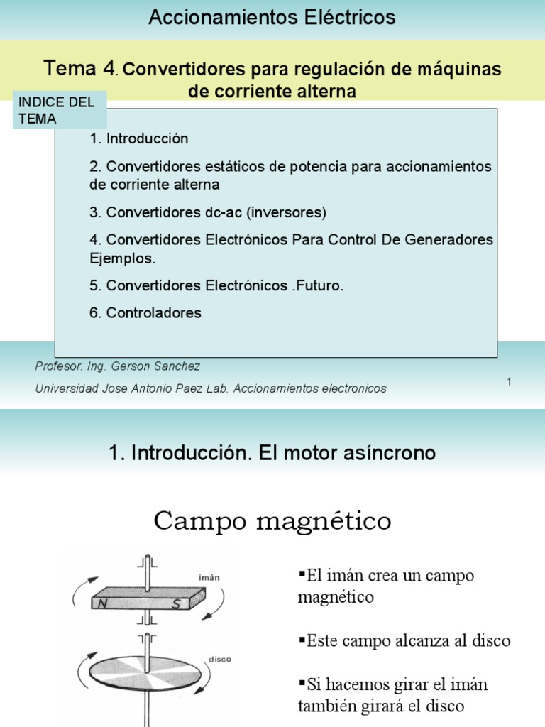Tema 4 Convertidores ACOCW | PDF | Inversor de energia | Rectificador