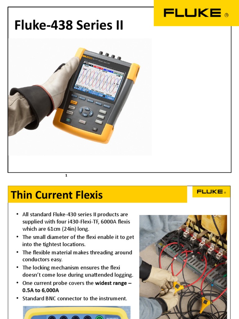 Fluke 438 II Power Quality Analyzer Guide | PDF | Electric Motor ...
