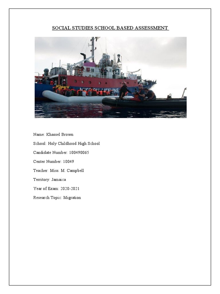 Social Studies Sba | PDF | Survey Methodology | Questionnaire