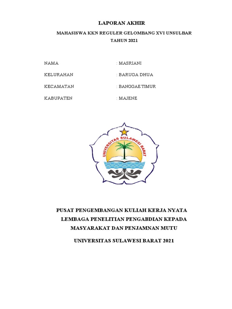 Laporan Akhir Masriani | PDF