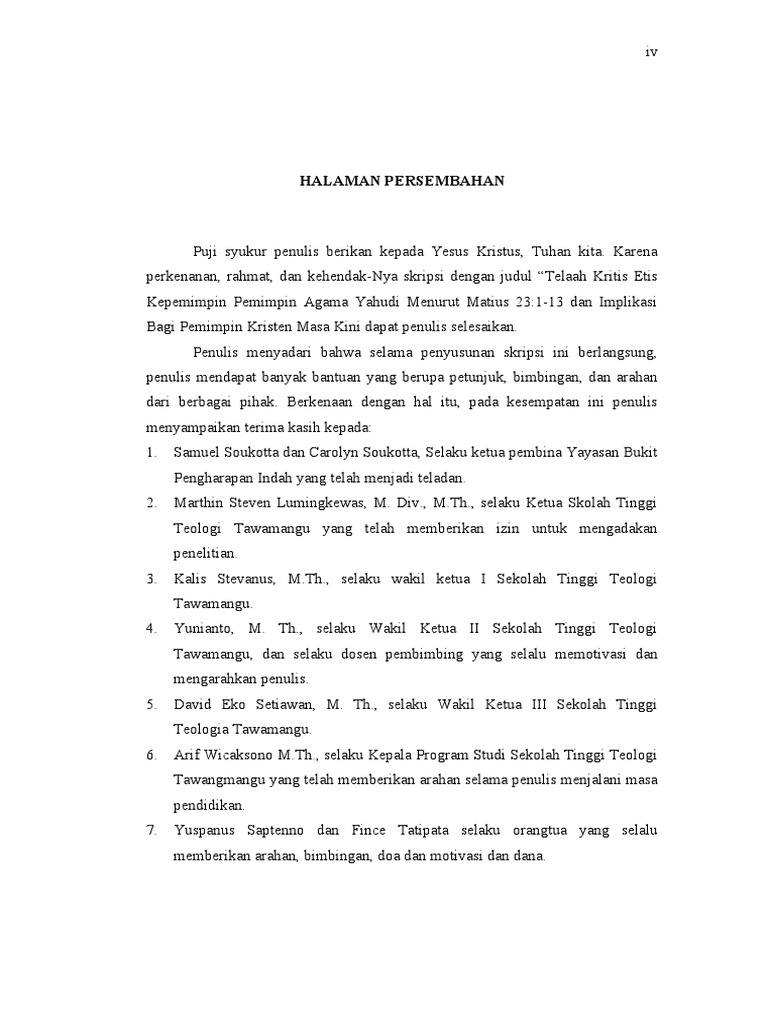 Halaman Persembahan | PDF