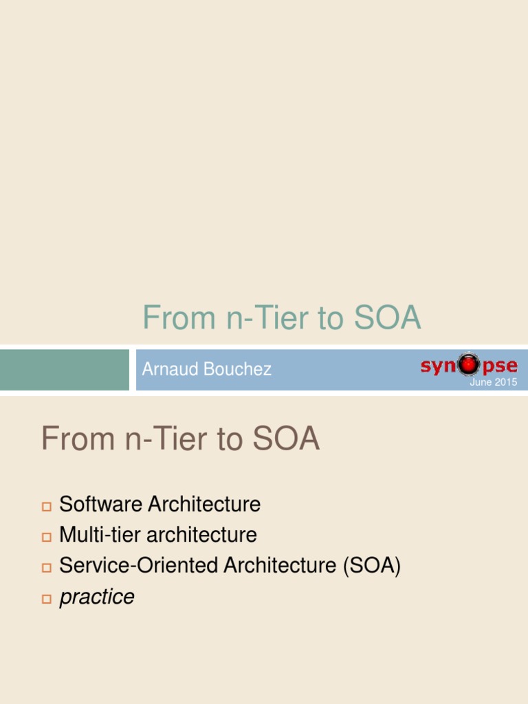 A1 From N-Tier To SOA | Download Free PDF | Service Oriented Architecture | Representational ...