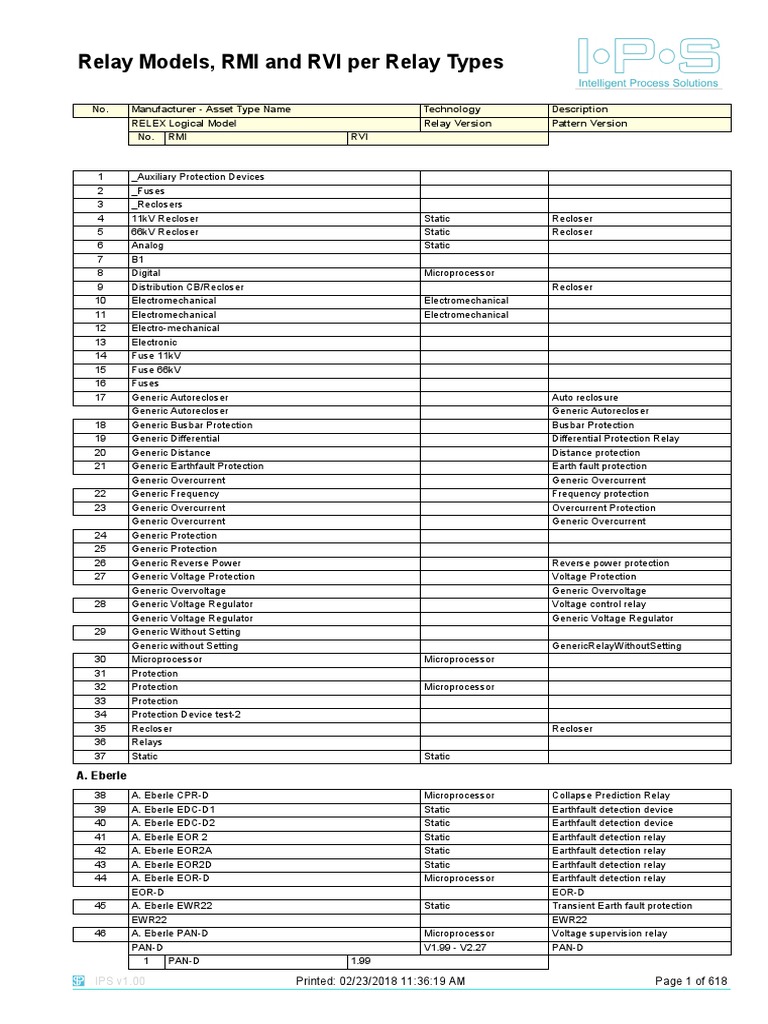 Relay Models Per Types Mdp38 Enu | PDF | Relay | Manufactured Goods