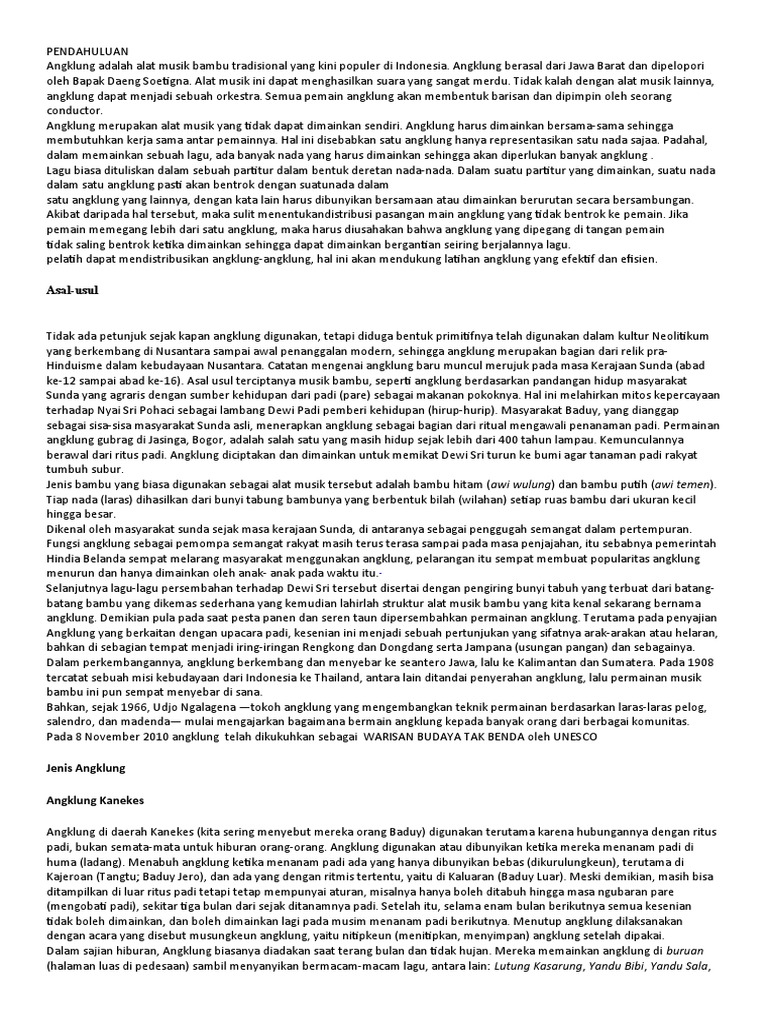Modul Angklung | PDF