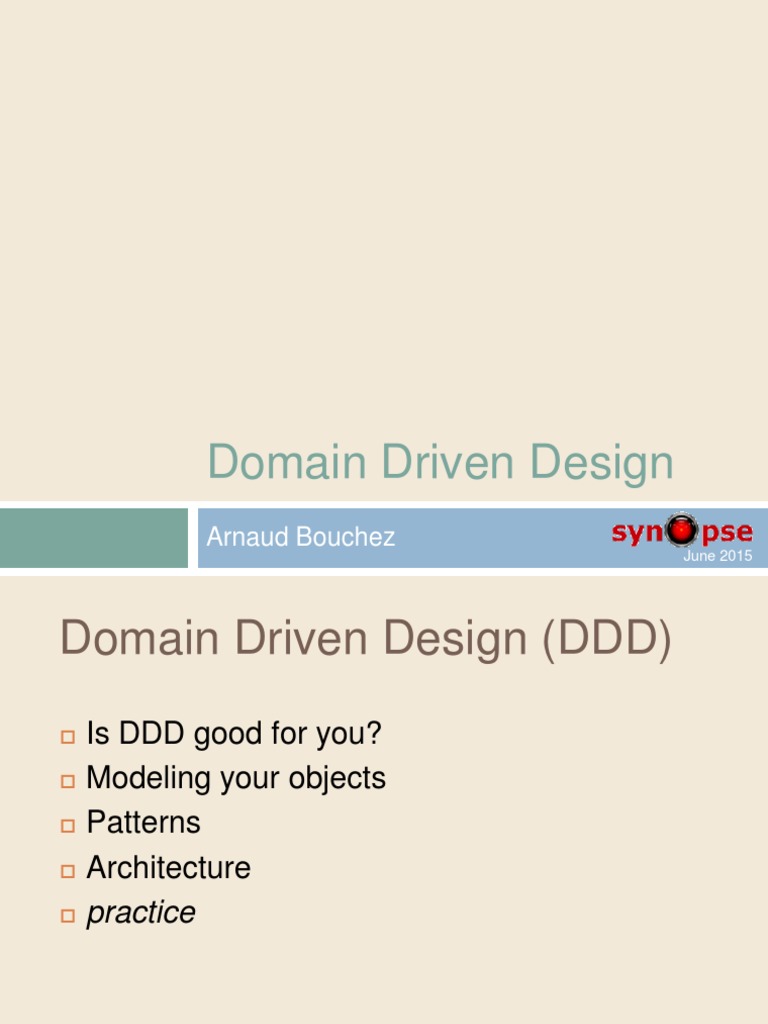 D2 Domain-Driven-Design | PDF | Object (Computer Science) | Class ...