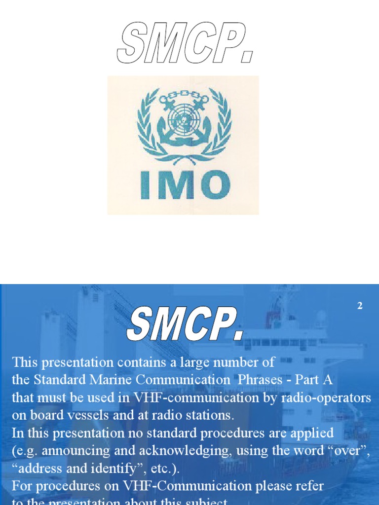 Standard Marine Communication Phrases | PDF | Anchor | Ships