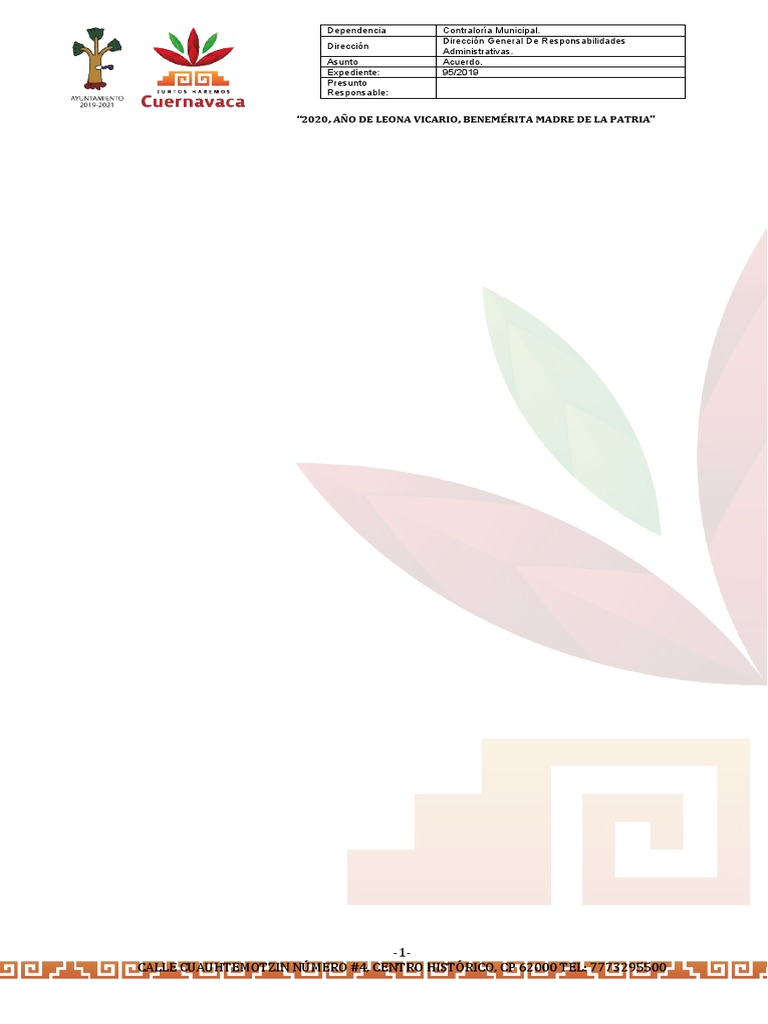 Hoja Membretada Oficio | PDF