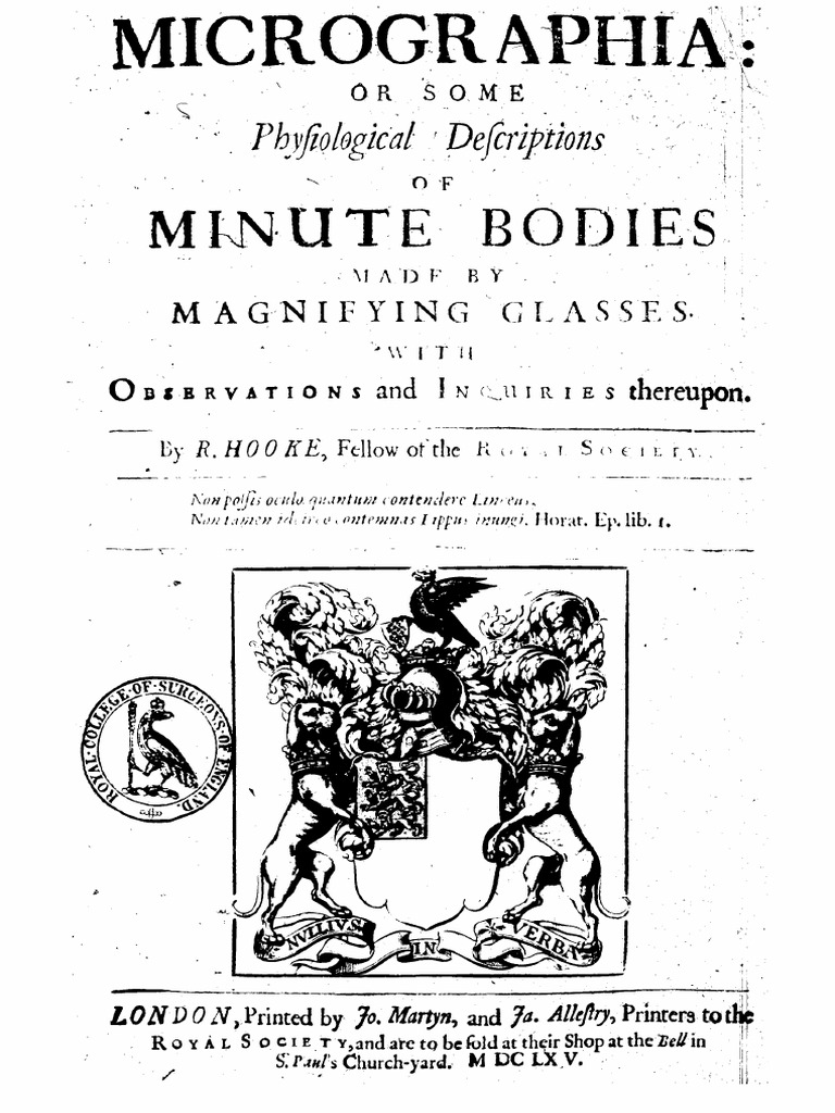1665 - Micrographia - Robert Hooke | PDF
