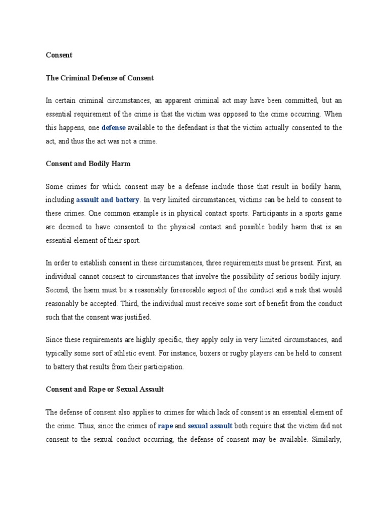 Criminal Law 1 Reference | PDF | Consent | Deviance (Sociology)