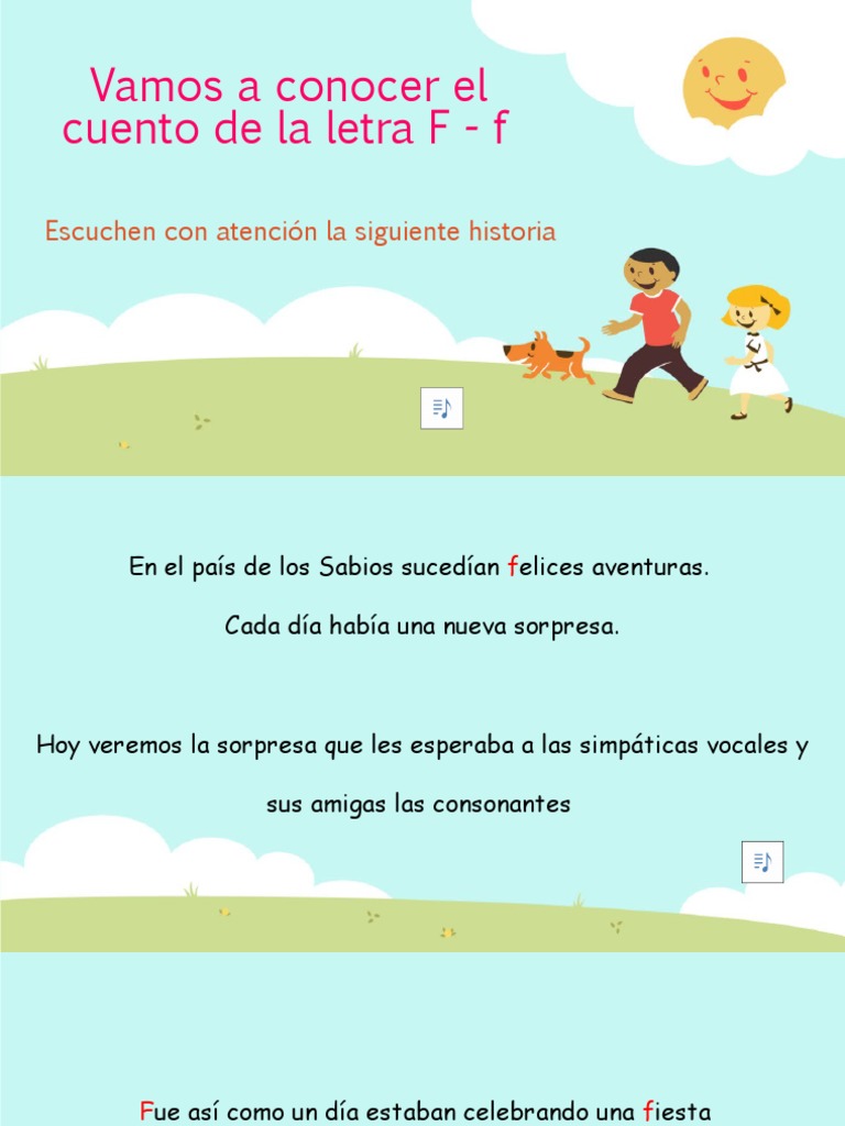 Cuento de La Letra F | PDF