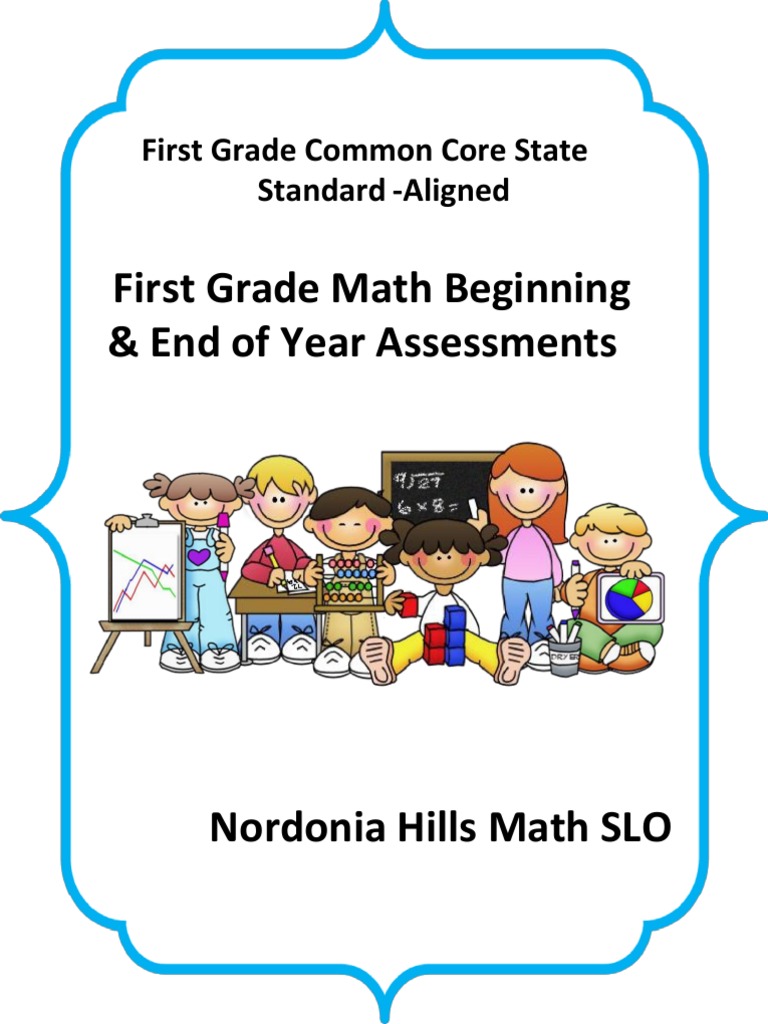 First Grade SLO Math Assessments, Pre and Post2 | PDF | Shape | Numbers
