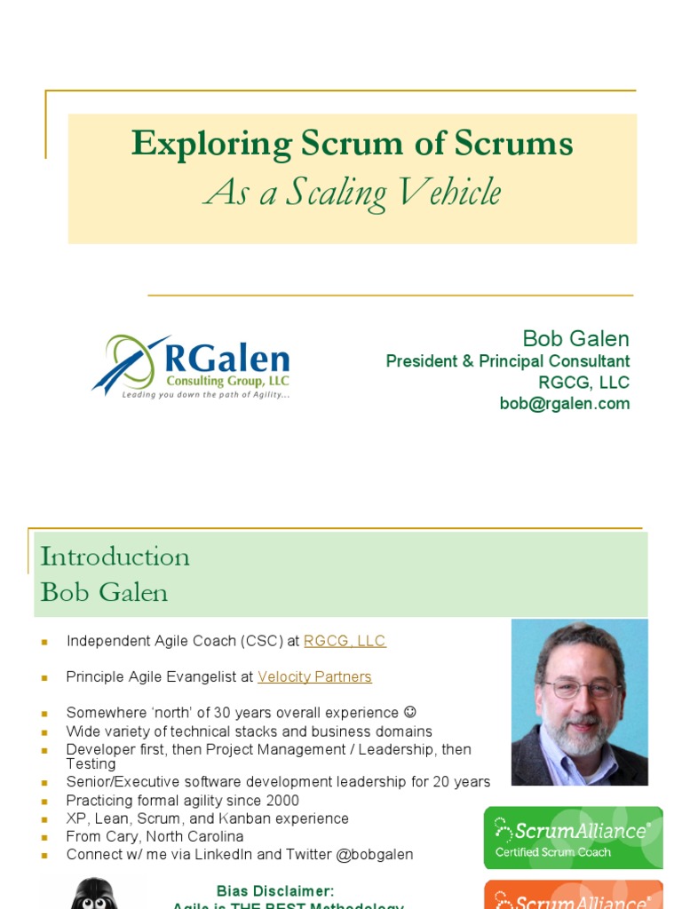 Exploring Scrum of Scrums: As A Scaling Vehicle | PDF | Scrum (Software Development) | Agile ...