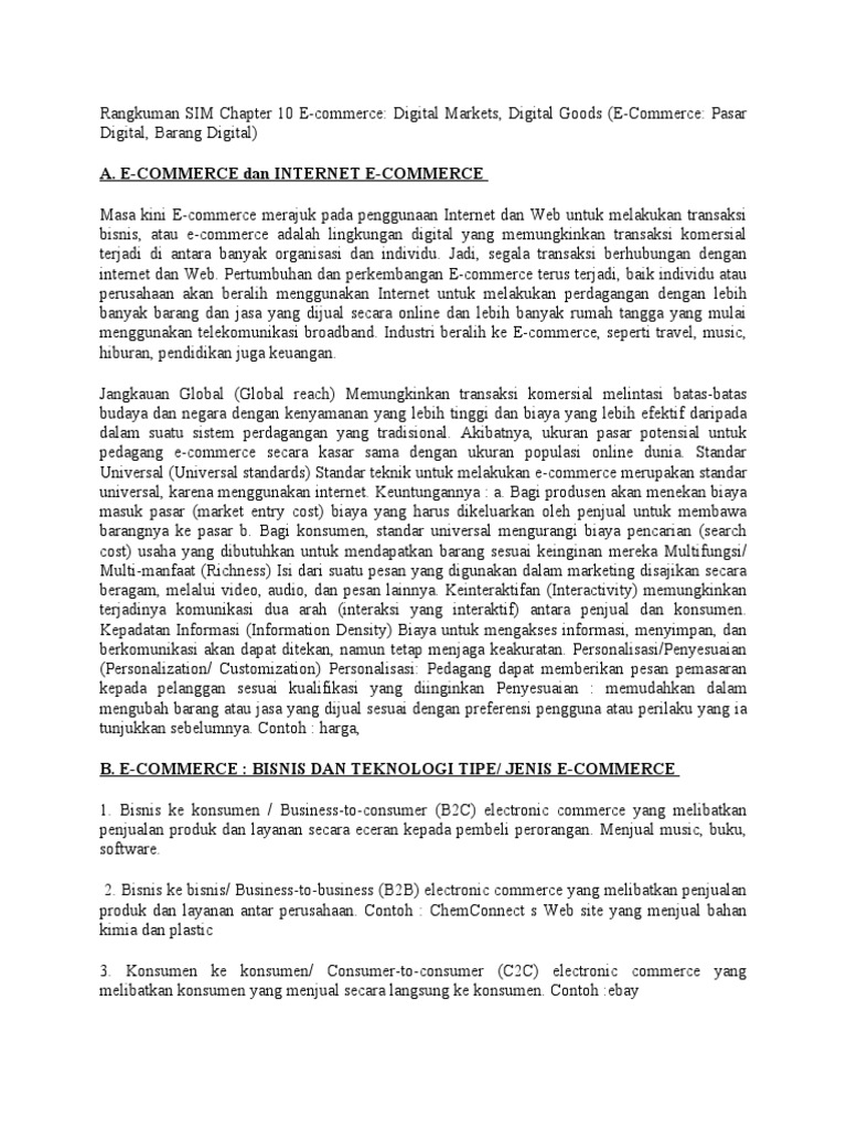 Resume SIM Chapter 10 | PDF