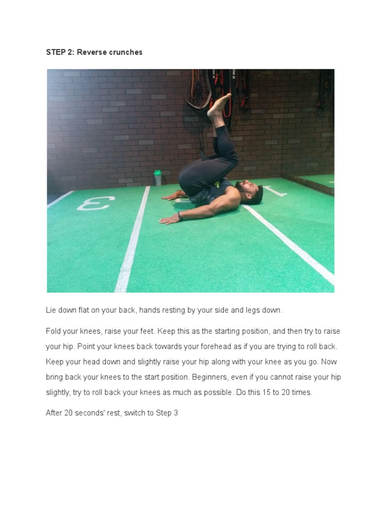 STEP 2: Reverse Crunches | PDF | Cooking, Food & Wine | Self-Improvement