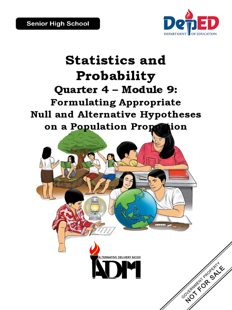 9 Statistics and Probability G11 Quarter 4 Module 9 Formulating Null ...