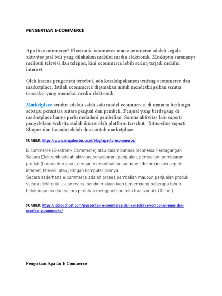 Gabungan Materi E-Commerce | PDF