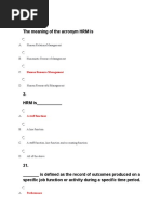 Human Resource Development MCQs With Answers | PDF | Human Resource ...