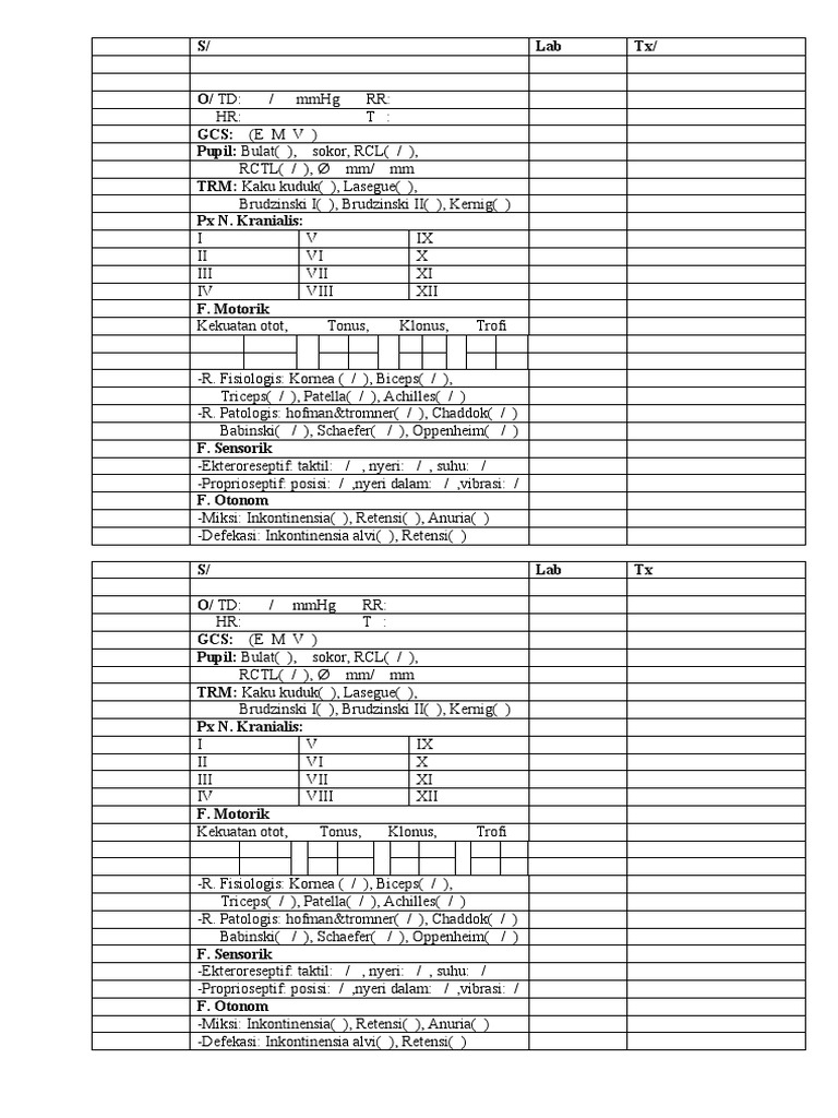 Status Neurologis | PDF
