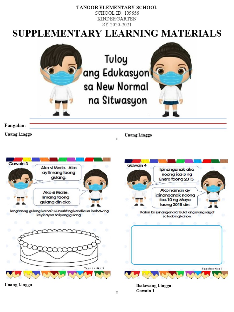 Kinder Quarter 1 Week 1 | PDF