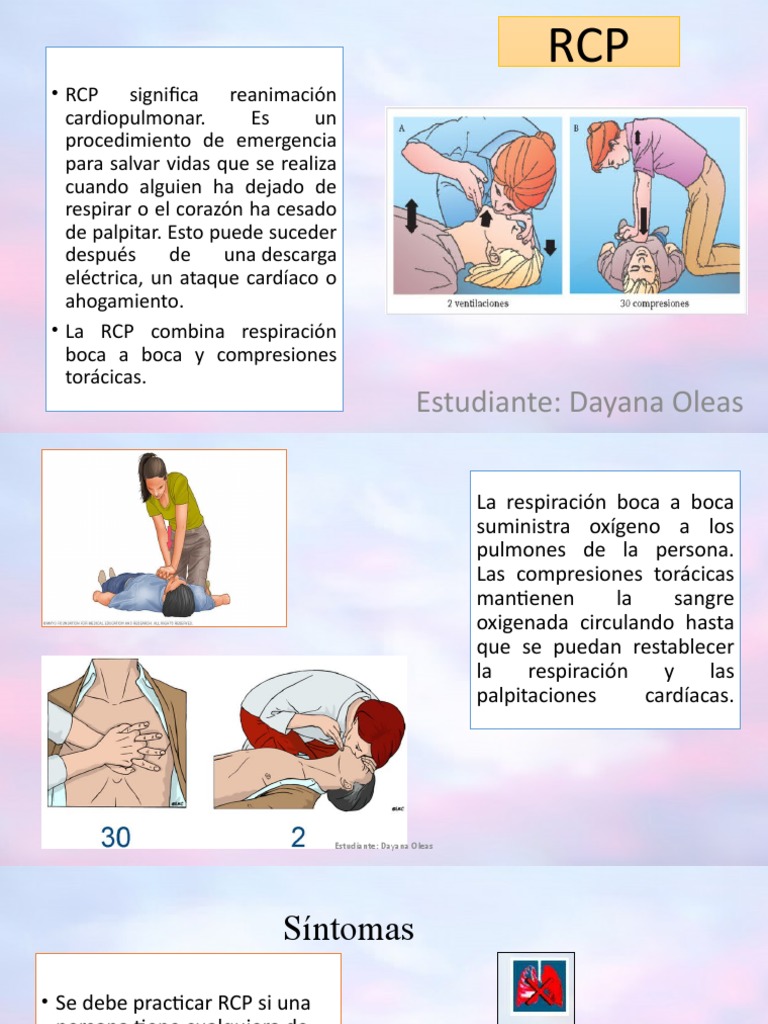 RCP: Guía de Primeros Auxilios | PDF | Reanimación cardiopulmonar ...
