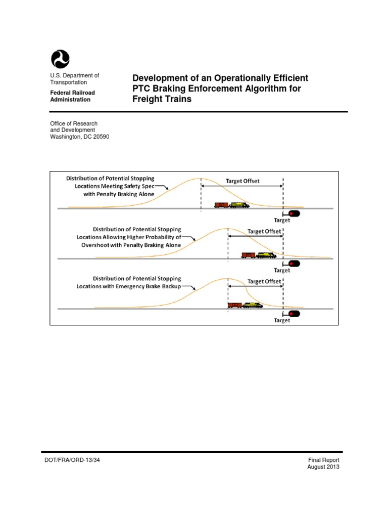 PTC Braking Enforcement Algorithm - 20130802 - Final | PDF | Ounce | Simulation
