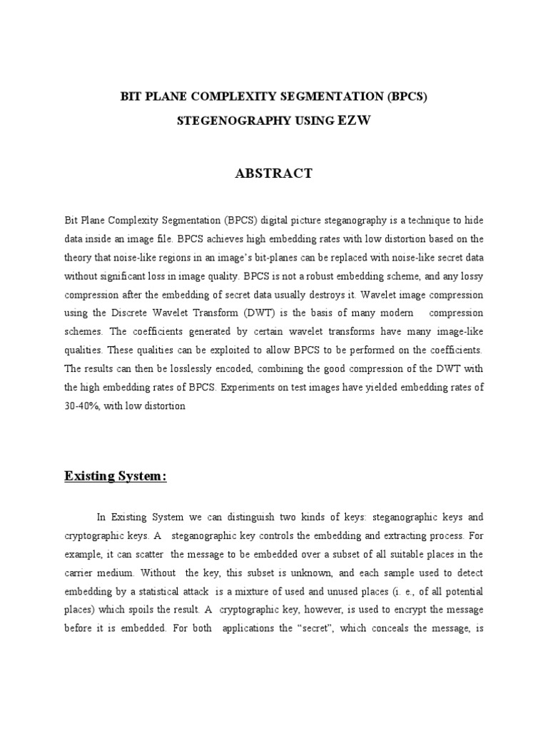 Bit Plane Complexity Segmentation1 Pdf Data Compression Telecommunications Engineering