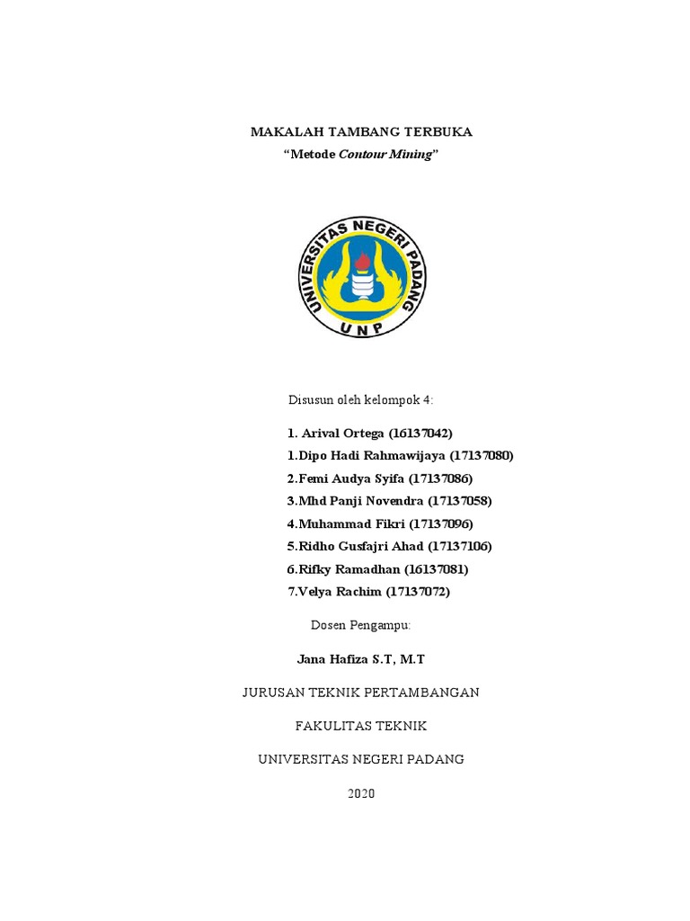 Makalah Contour Mining | PDF