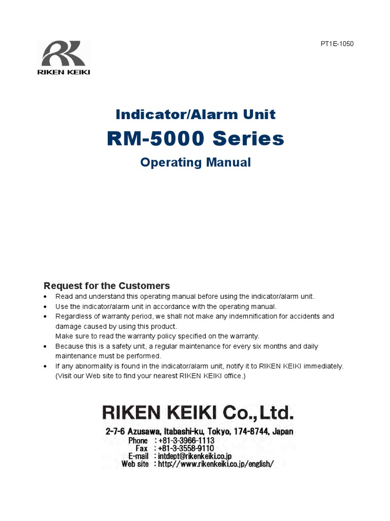 RM-5000 Series: Indicator/Alarm Unit | PDF | Relay | Power Supply
