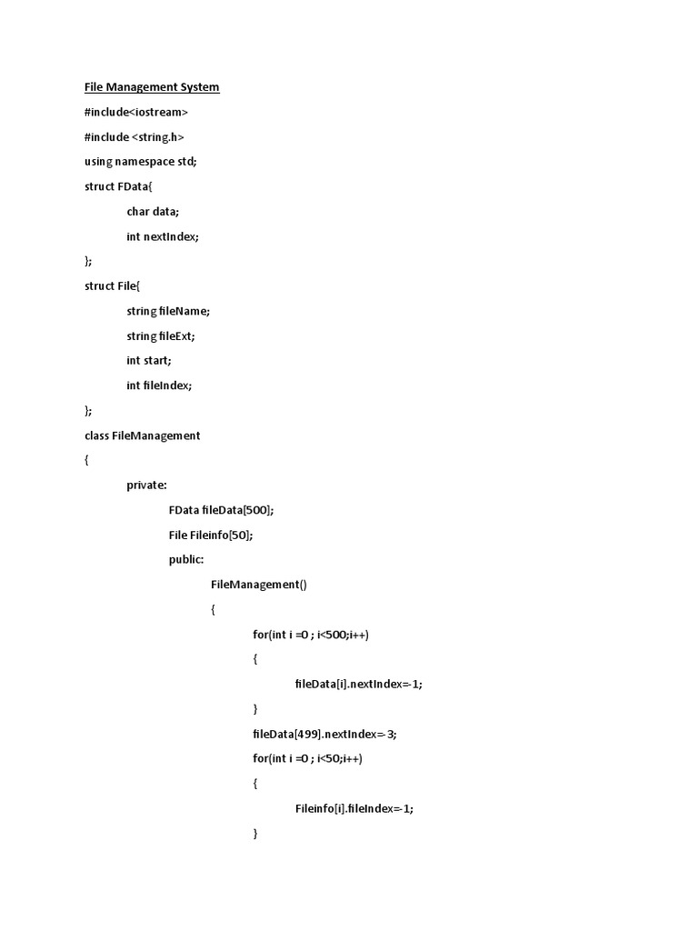File Management System | PDF | Computer Programming | Programming Paradigms