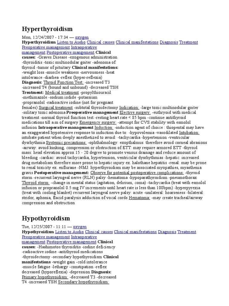 Thyroid | PDF | Hypothyroidism | Hyperthyroidism
