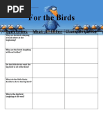 Analysis of Pixar's "For The Birds" | PDF