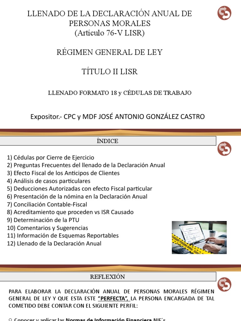 Declaracion Anual PM 2020 CADEFI | PDF | Impuesto sobre la renta | Cheque