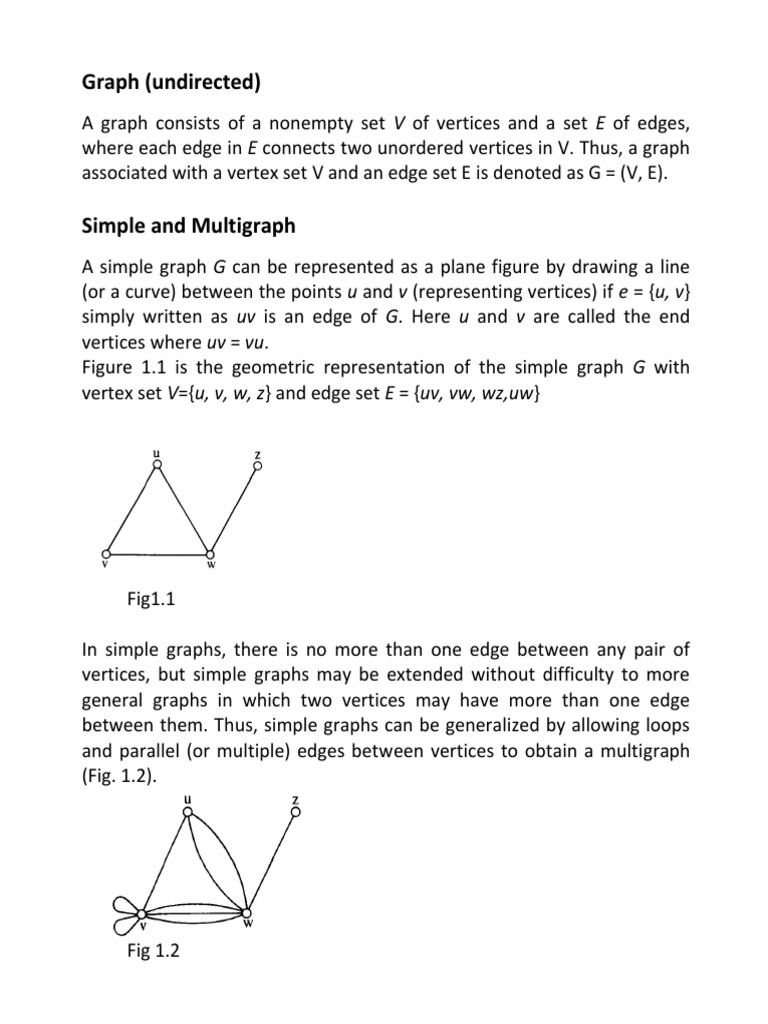 Graph Theory (Lecture-1) | PDF | Vertex (Graph Theory) | Theoretical Computer Science