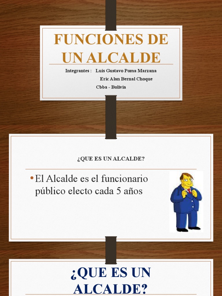 Funciones de Un Alcalde | PDF | Alcalde | Gobierno local