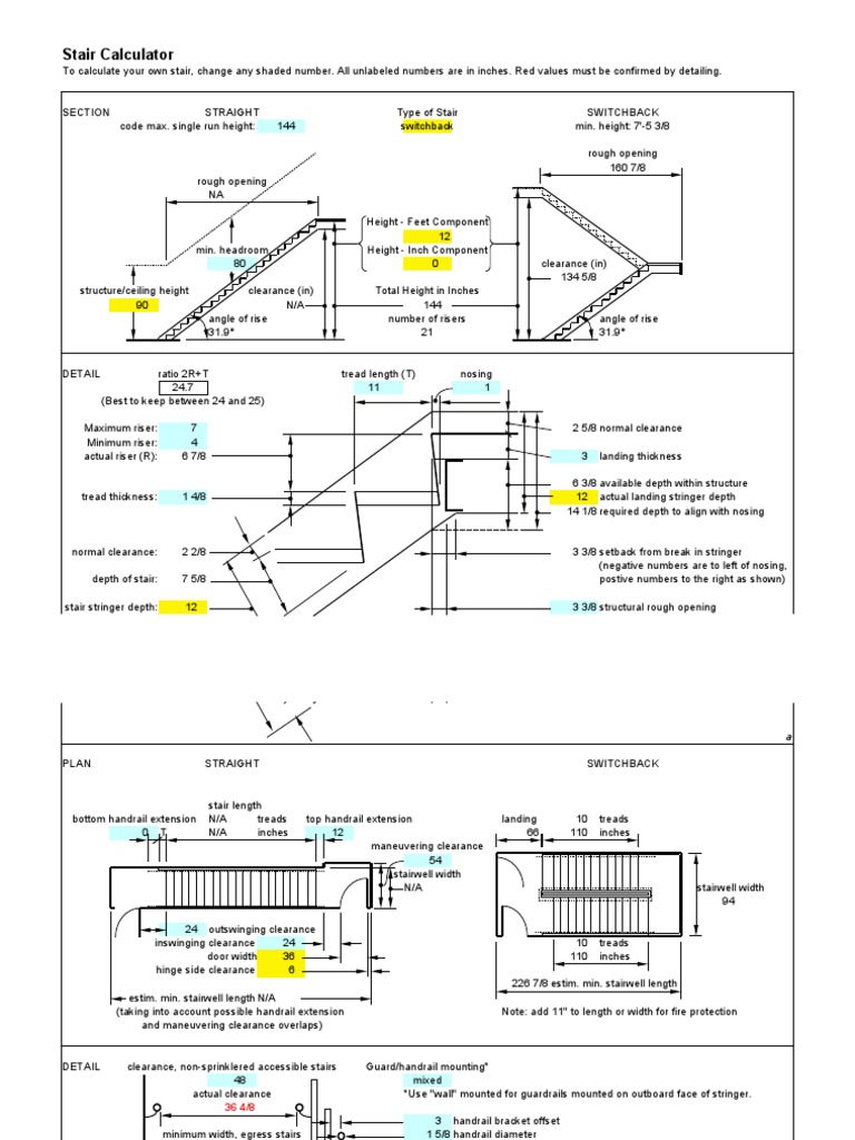 Stair Calculator | PDF | Stairs | Pedestrian Infrastructure