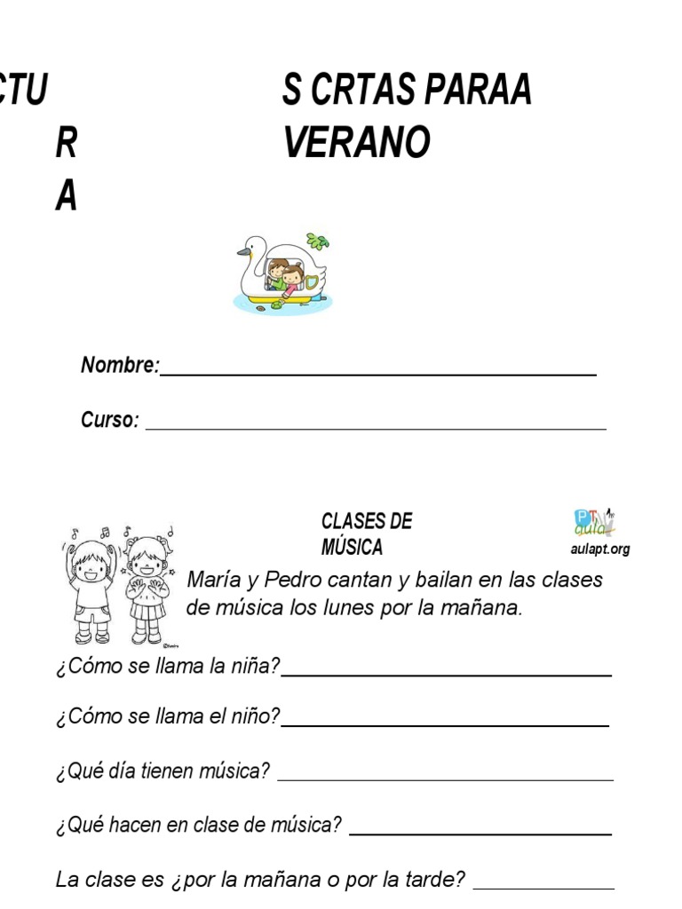 Prueba Scrib Lecturas Cortas para Verano | PDF