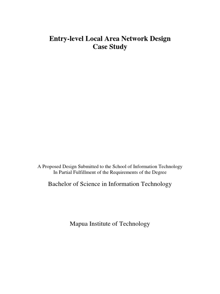 Local Area Network Design Case Study | PDF | Ip Address | Computer Network