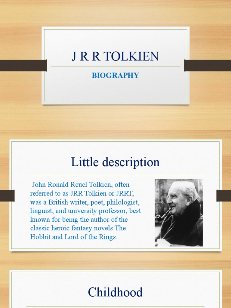 A Life of Literary Legend: The Biography of J.R.R. Tolkien | PDF | J. R ...