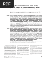Pediatric Liver Size Guidelines | PDF | Cooking, Food & Wine | Wellness