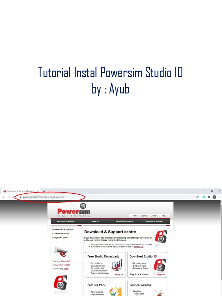 Powersim Tutorial Instal | PDF