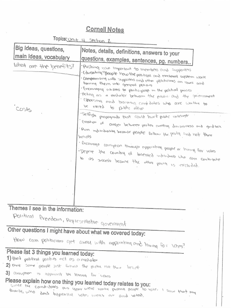 Unit 4 Section 2 Notes | PDF