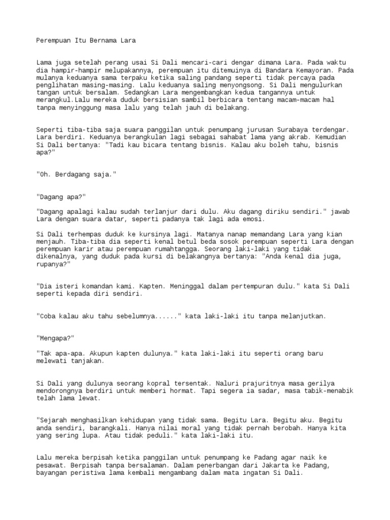 Perempuan Itu Bernama Lara | PDF