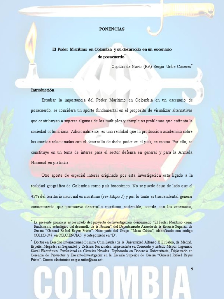 Poder Marítimo y Seguridad en Colombia | PDF | Colombia | Estado (política)