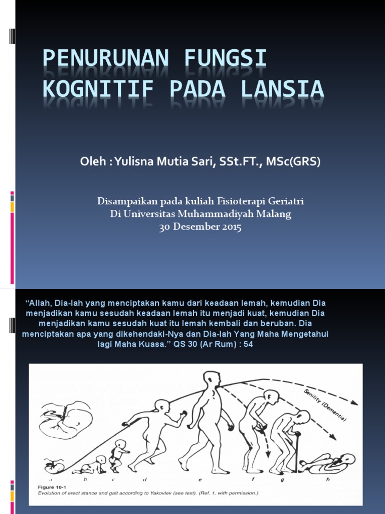Penurunan Fungsi Kognitif Pada Lansia | PDF