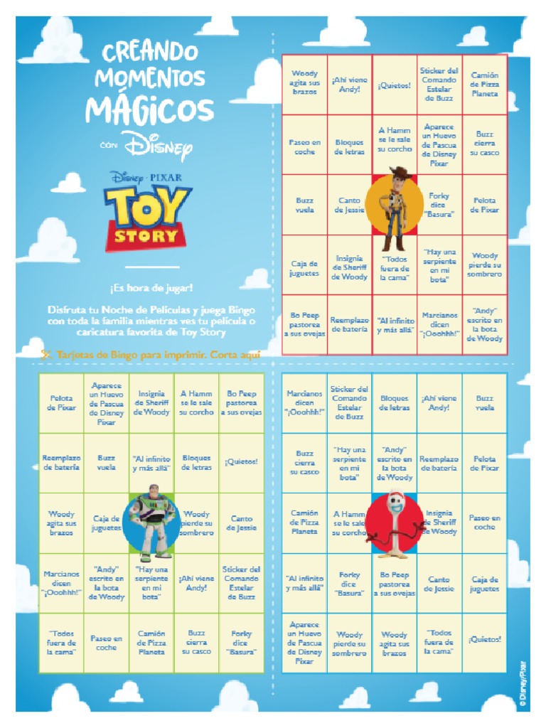 Bingo Toy Story - Disney Latino | PDF